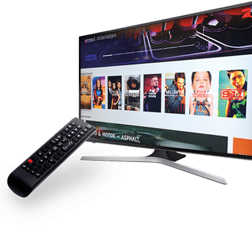 red button – die Entertainment Taste